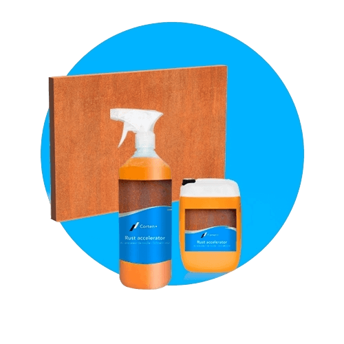 Corten+ – Rust accelerator for Corten steel, classic steel, iron etc.